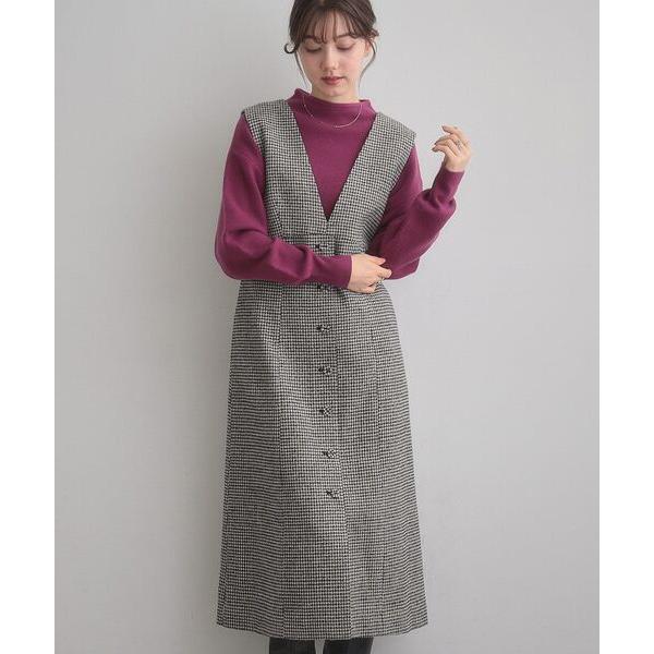 『タイムセール実施中』ZOZO問い合わせ番号:100381866ショップ:Couture brooch，クチュールブローチブランド:couture brooch，クチュールブローチ商品名:【クラシカル・通勤】ラメ千鳥釦デザインジャンスカカテ...