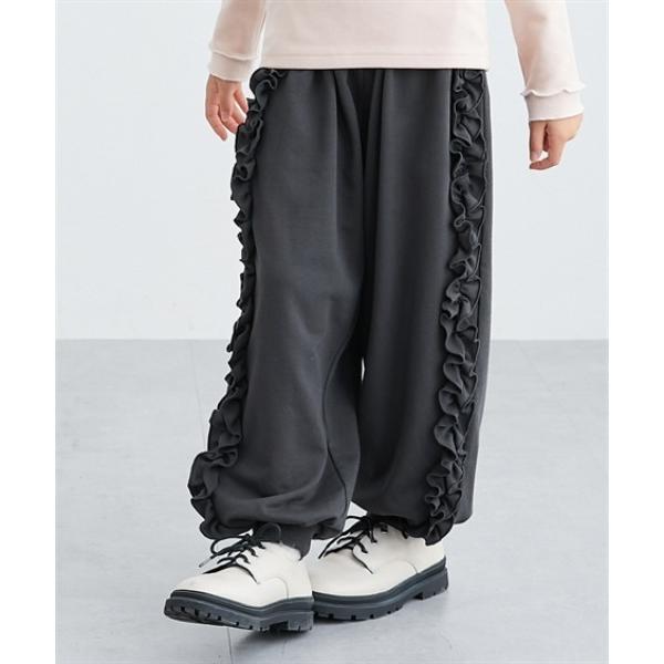 『タイムセール実施中』ZOZO問い合わせ番号:100413535ショップ:nissen，ニッセンブランド:QUNTSTYLE，キュントスタイル商品名:サイドフリルスウェットパンツカテゴリ:パンツ>スウェットパンツブランド品番:CKI0...