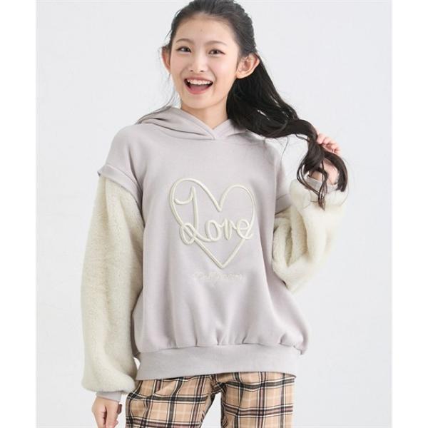 『タイムセール実施中』ZOZO問い合わせ番号:100414006ショップ:nissen，ニッセンブランド:QUNTSTYLE，キュントスタイル商品名:裏起毛　袖フェイクファー切替フード付きトレーナーカテゴリ:トップス>スウェットブラン...