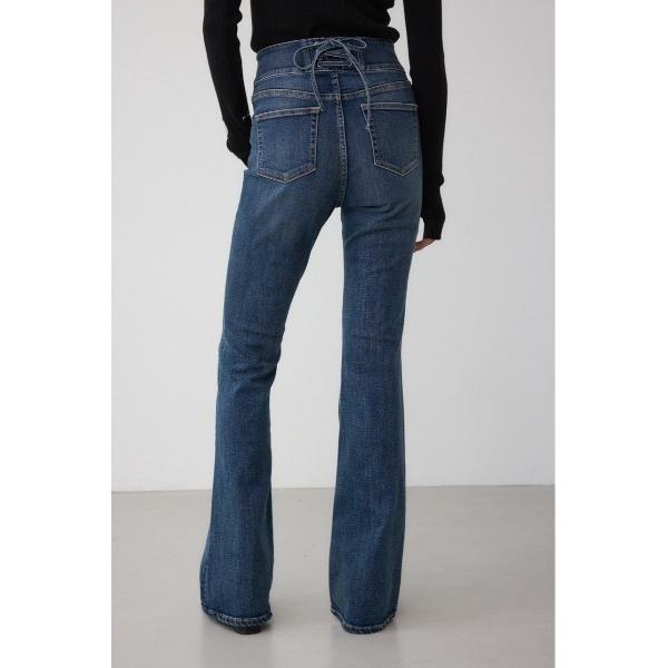 『セール実施中』ZOZO問い合わせ番号:100414196ショップ:AZUL BY MOUSSY，アズールバイマウジーブランド:AZUL BY MOUSSY，アズールバイマウジー商品名:AZUL DENIM H/Wバックリボンフレアデニムカ...