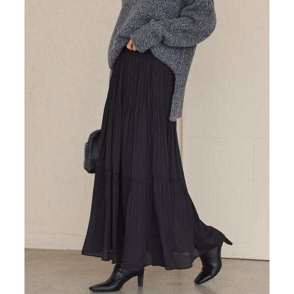 ZOZO問い合わせ番号:100414306ショップ:RIVE DROITE，リヴドロワブランド:RIVE DROITE，リヴドロワ商品名:【上品見え】ティアードプリーツスカートカテゴリ:スカート>スカートブランド品番:RDZ10524...