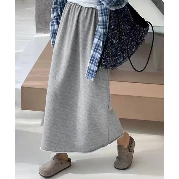 『タイムセール実施中』ZOZO問い合わせ番号:100414604ショップ:RIVER FIELD &amp; Co.，リバーフィールド　アンド　コーブランド:LOWO，ロワ商品名:【綿100％使用】スウェット 裾切りっぱなし Aライン ロン...