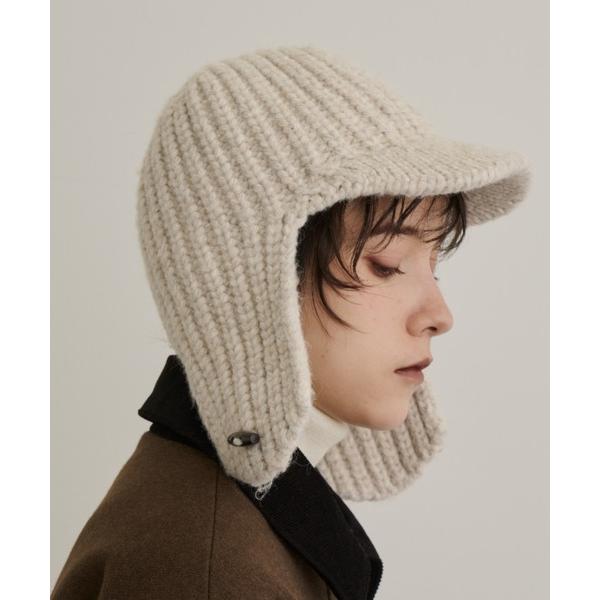 『タイムセール実施中』ZOZO問い合わせ番号:100414716ショップ:Auntie Rosa，アンティローザブランド:DFFUR.，ディフル商品名:バルキーニットフライトキャップカテゴリ:帽子>ニットキャップ/ビーニーブランド品番...