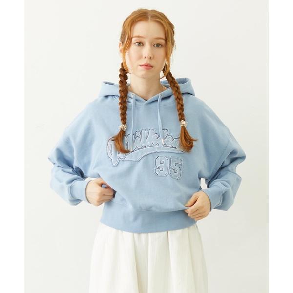 ZOZO問い合わせ番号:100414797ショップ:MILKFED.，ミルクフェドブランド:MILKFED.，ミルクフェド商品名:STITCHED LOGO SHORT HOODIEカテゴリ:トップス>パーカーブランド品番:10326...