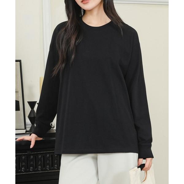 『タイムセール実施中』ZOZO問い合わせ番号:100415072ショップ:Lace Ladies，レースレディースブランド:DAYRA，デイラ商品名:コットン ラウンドネック 袖口 切替 カットソーカテゴリ:トップス>Tシャツ/カット...