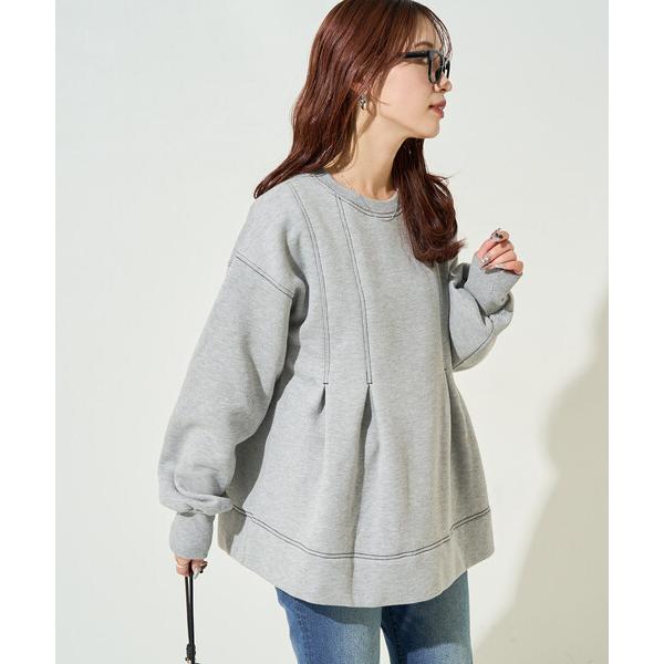 『セール実施中』ZOZO問い合わせ番号:100415517ショップ:FREAK'S STORE，フリークスストアブランド:FREAK'S STORE，フリークスストア商品名:限定展開　配色 ステッチ タック Aライン 裏起毛 チュニックカテ...