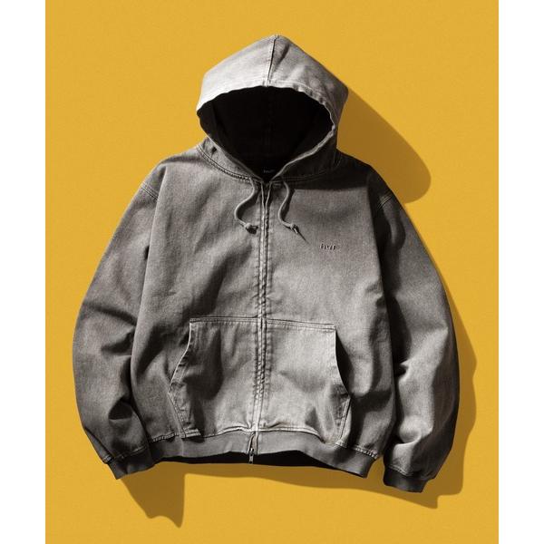 ZOZO問い合わせ番号:100415530ショップ:HUF，ハフブランド:HUF，ハフ商品名:HUF eightynine WASHED FULL ZIP HOODIEカテゴリ:トップス>パーカーブランド品番:25H_FL80096素...