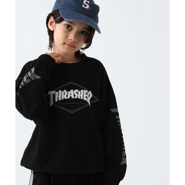 ZOZO問い合わせ番号:100416124ショップ:BAYFLOW，ベイフローブランド:THRASHER，スラッシャー，BAYFLOW，ベイフロー商品名:【THRASHER(スラッシャー)】別注ロゴスウェット(KIDS)カテゴリ:トップス&...