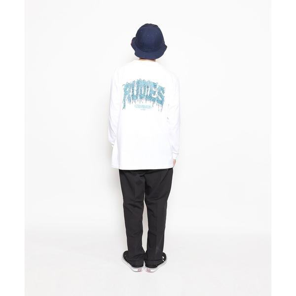 ZOZO問い合わせ番号:100417383ショップ:RUDIE'S，ルーディーズブランド:RUDIE'S，ルーディーズ商品名:DECAY LS TEEカテゴリ:トップス>Tシャツ/カットソーブランド品番:86803/86804素材:コ...