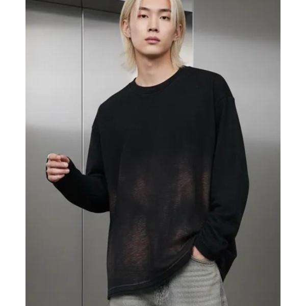 ZOZO問い合わせ番号:100417399ショップ:A'GEM/9 × .kom，エージェムナインブランド:ARULE，アルール商品名:A'GEM/9 × .kom 『ARULE/アルール』Gradation Fade Long Sleev...