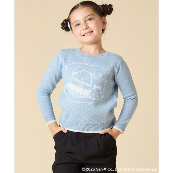 『セール実施中』ZOZO問い合わせ番号:100448135ショップ:a.v.v，アー・ヴェ・ヴェブランド:a.v.v，アーヴェヴェ商品名:[100-140]【a.v.v限定デザイン/しろくまとふろしきアート】すみっコぐらしジャカードニットカ...
