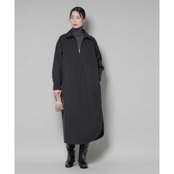 ZOZO問い合わせ番号:100449057ショップ:NANO universe，ナノユニバースブランド:NANO universe，ナノユニバース商品名:ソフトメルトンジャージーハーフジップワンピースカテゴリ:ワンピース/ドレス>ワン...