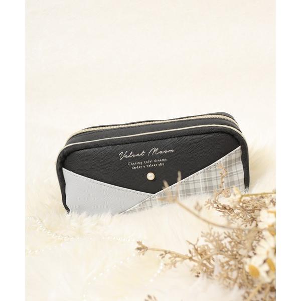 『タイムセール実施中』ZOZO問い合わせ番号:100449775ショップ:FUNALIVE，ファンアライブブランド:FUNALIVE，ファンアライブ商品名:Coboca+合皮3Cチェックロゴ多機能ポーチカテゴリ:財布/小物>ポーチブラ...