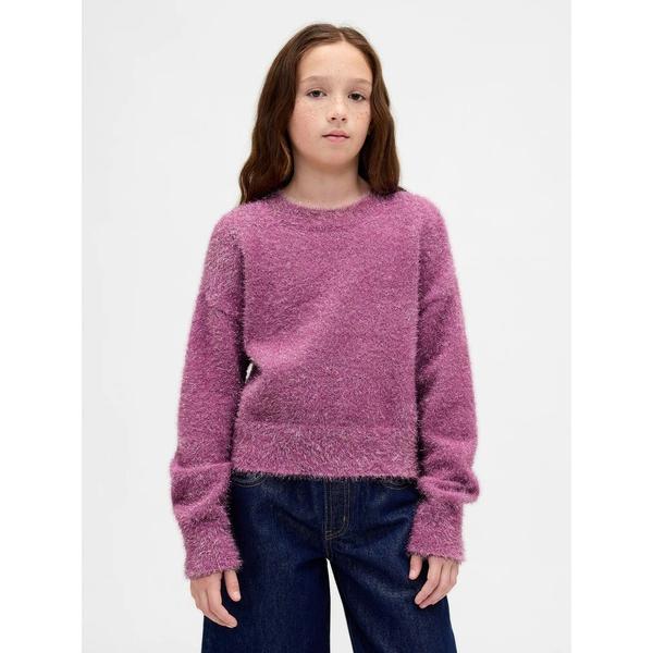 『セール実施中』ZOZO問い合わせ番号:100449814ショップ:GAP，ギャップブランド:GAP，ギャップ商品名:メタリック アイラッシュ クルーネックセーター (キッズ)カテゴリ:トップス>ニット/セーターブランド品番:8532...