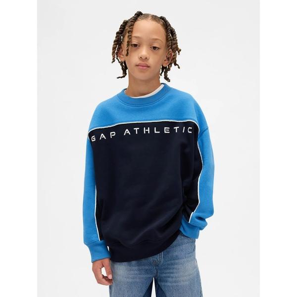 『タイムセール実施中』ZOZO問い合わせ番号:100449947ショップ:GAP，ギャップブランド:GAP，ギャップ商品名:ヴィンテージソフト カラーブロック GAPロゴ スウェットシャツ (キッズ)カテゴリ:トップス>スウェットブラ...