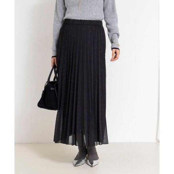 『タイムセール実施中』ZOZO問い合わせ番号:100450169ショップ:NOLLEY'S，ノーリーズブランド:NOLLEY'S，ノーリーズ商品名:ウォッシャブルラメカットドビープリーツスカートカテゴリ:スカート>スカートブランド品番...