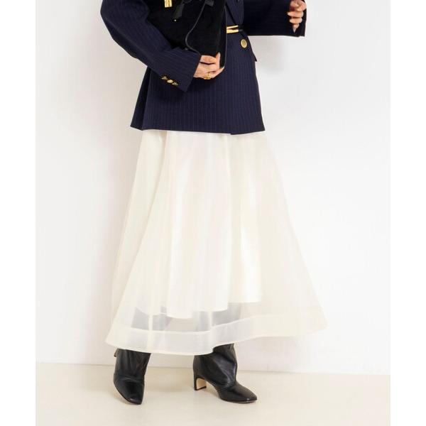 『タイムセール実施中』ZOZO問い合わせ番号:100450174ショップ:NOLLEY'S，ノーリーズブランド:NOLLEY'S，ノーリーズ商品名:ウォッシャブルオーガンジーフレアスカートカテゴリ:スカート>スカートブランド品番:5-...