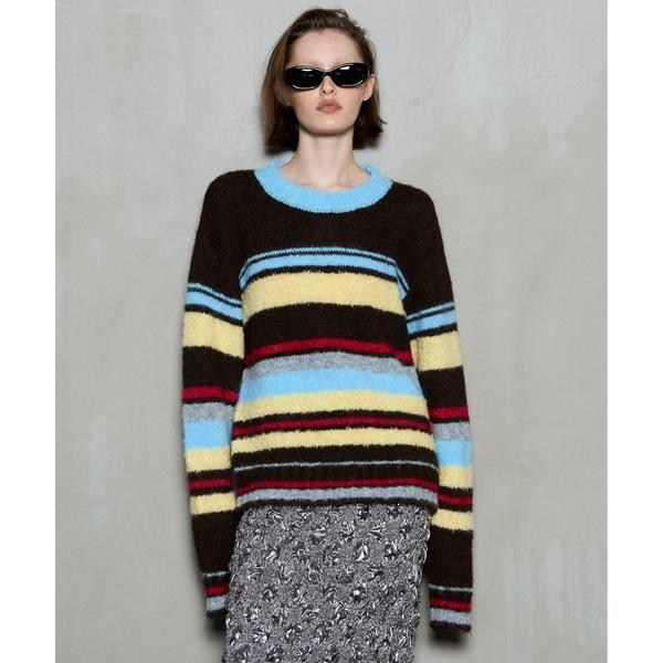 『タイムセール実施中』ZOZO問い合わせ番号:100450637ショップ:MAISON SPECIAL，メゾン スペシャルブランド:MAISON SPECIAL，メゾンスペシャル商品名:Multi-border Knit Top/マルチボー...