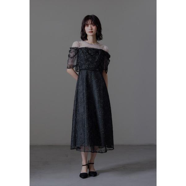 『タイムセール実施中』ZOZO問い合わせ番号:100451078ショップ:bflat，ビーフラットブランド:niana，ニアナ商品名:ラメレースドレープフレアドレス パーティードレス オケージョンドレス 結婚式 二次会 同窓会 成人式 お呼...