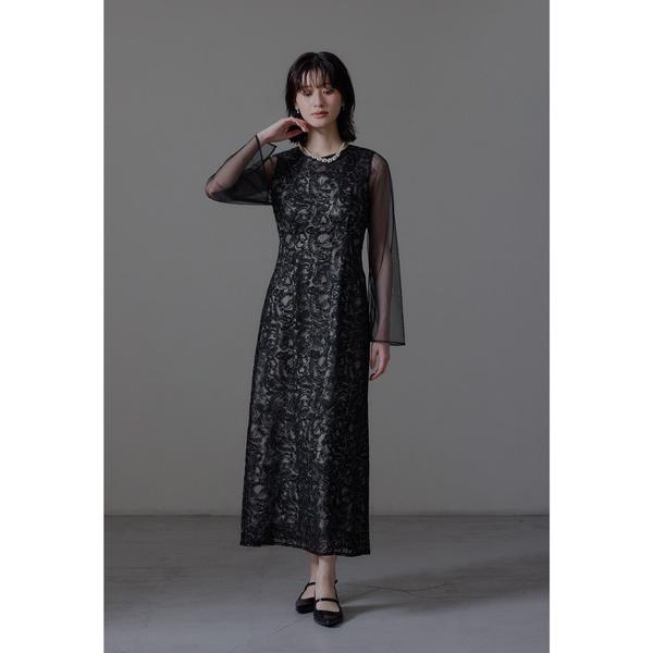 ZOZO問い合わせ番号:100451154ショップ:bflat，ビーフラットブランド:niana，ニアナ，ANDRESD，アンドレスド商品名:リーフエンブロイダリーバックデザインドレス オケージョンドレス 結婚式 二次会 同窓会 成人式 お...