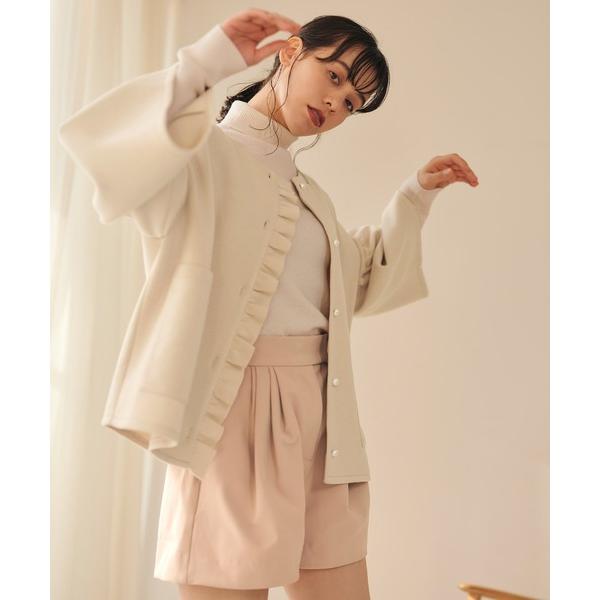 『セール実施中』参考価格：10，890円発売時期：2022年09月コンディション：D（傷・汚れあり）傷や汚れがあるが使用には問題ないアイテム留め具：欠損参考商品名：ノーカラー フリル ジャケット lieulien参考品番：lul212-00...