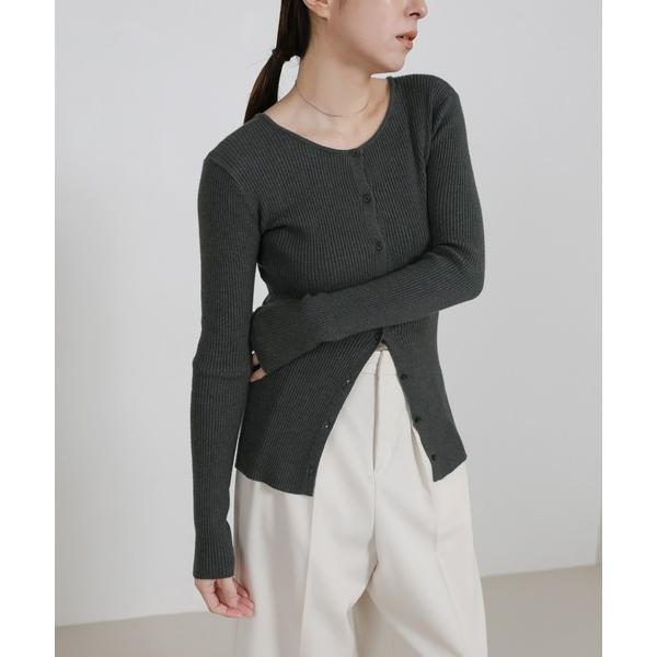 ZOZO問い合わせ番号:100452268ショップ:select MOCA，セレクトモカブランド:select MOCA，セレクトモカ商品名:2WAYクルーネックリブシンプルカーディガンカテゴリ:トップス>カーディガン/ボレロブランド...