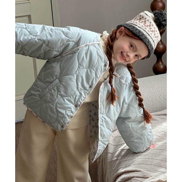 『タイムセール実施中』ZOZO問い合わせ番号:100459691ショップ:aimoha，アイモハブランド:aimoha，アイモハ商品名:【aimoha-KIDS-】キッズ　リバーシブルキルトブルゾンカテゴリ:ジャケット/アウター>ブル...