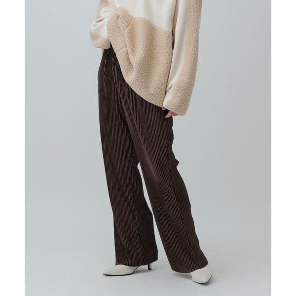 『タイムセール実施中』ZOZO問い合わせ番号:100484053ショップ:LEPSIM，レプシィムブランド:LEPSIM，レプシィム商品名:《セルフカット可能》イージープリーツベロアパンツ　611238カテゴリ:パンツ>その他パンツブ...