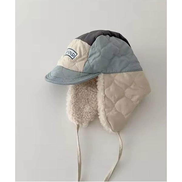 『タイムセール実施中』ZOZO問い合わせ番号:100486285ショップ:RiNc，リンクブランド:Bambin，ボンバン商品名:【 Bambin / ボンバン 】 パステル キルティング イヤーフラップキャップカテゴリ:帽子>キャッ...