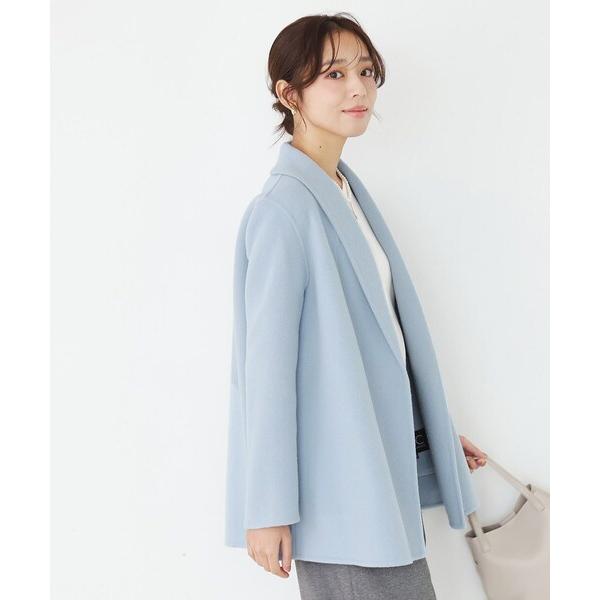 『タイムセール実施中』ZOZO問い合わせ番号:100488561ショップ:COUP DE CHANCE，クードシャンスブランド:COUP DE CHANCE，クードシャンス商品名:【リバー仕立て／裏地無し】軽く羽織れるウールリバーコートカテ...