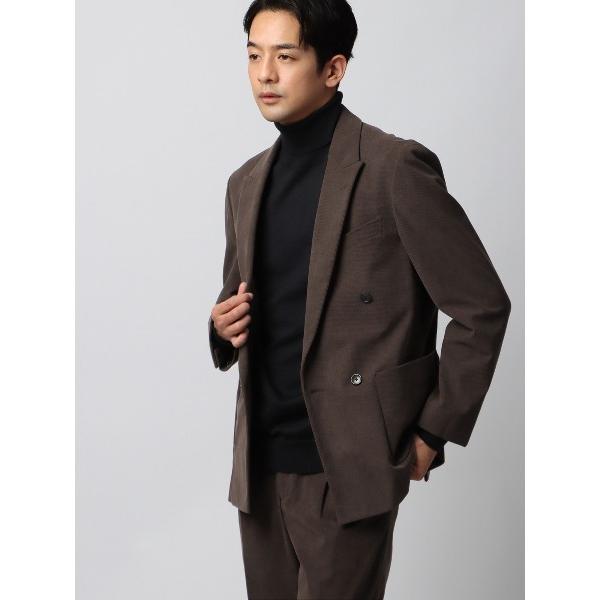 ZOZO問い合わせ番号:100490489ショップ:SUIT SQUARE，スーツスクエアブランド:SUIT SQUARE，スーツスクエア商品名:スマみえジャケット ダブルブレスト ウォッシャブル CROSS MOVA コーデュロイカテゴリ...