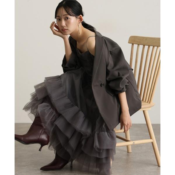 ZOZO問い合わせ番号:100490967ショップ:PourVous，プールヴーブランド:atlo，アトロ商品名:ロング＆袖あり フォーマル ボリューム チュール ジャケット セットセレモニー 結婚式 二次会 パーティー ドレス オケージョ...