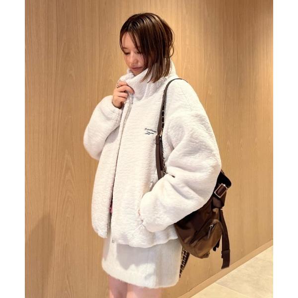 『セール実施中』ZOZO問い合わせ番号:100492021ショップ:FRAY I.D，フレイ アイディーブランド:FRAY I.D，フレイアイディー商品名:【Reebok× FRAY I.D】ジップアップボアブルゾンカテゴリ:ジャケット/ア...