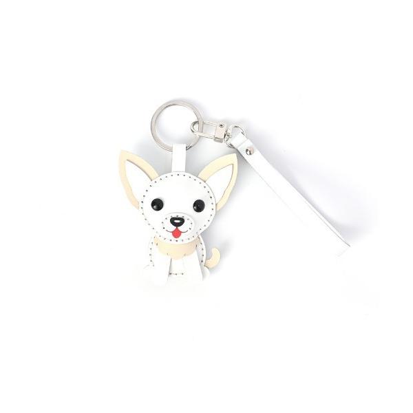 ZOZO問い合わせ番号:100492171ショップ:salle de bal，サルデバルブランド:salle de bal，サルデバル商品名:レザー製キーホルダーチャーム　WANCOシリーズ・チワワ　HSNカテゴリ:財布/小物>キーホ...