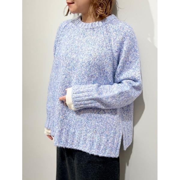 『タイムセール実施中』ZOZO問い合わせ番号:100492428ショップ:human woman，ヒューマンウーマンブランド:human woman，ヒューマンウーマン商品名:◆【ウォッシャブル】MIXヤーンクルーネックラグランプルオーバー...