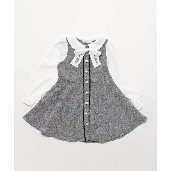 『タイムセール実施中』ZOZO問い合わせ番号:100492729ショップ:BABYDOLL，ベビードールブランド:PINKHUNT，ピンクハント商品名:PINKHUNT ピンクハント ツイード レイヤードワンピース 1154Kカテゴリ:ワン...