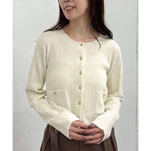 『タイムセール実施中』ZOZO問い合わせ番号:100493414ショップ:archives，アルシーヴブランド:archives，アルシーヴ商品名:モールケーブル金ボタンニットカーディガンカテゴリ:トップス>カーディガン/ボレロブラン...