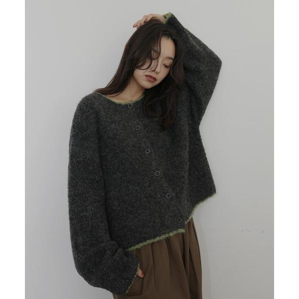 『タイムセール実施中』ZOZO問い合わせ番号:100493605ショップ:LIAN，リアンブランド:hellam，へラム商品名:ブークレクルーネックカーディガンカテゴリ:トップス>カーディガン/ボレロブランド品番:242-022F16...