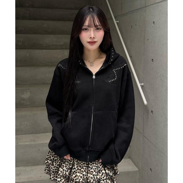 ZOZO問い合わせ番号:100493767ショップ:Sense Market，センスマーケットブランド:ZIPPER CLUB，ZIPPER CLUB ジッパークラブ商品名:silver spine hoodieカテゴリ:トップス>パ...