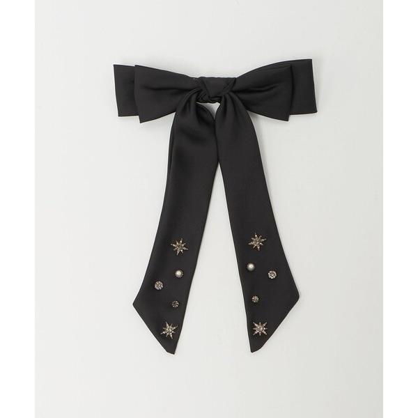 『セール実施中』ZOZO問い合わせ番号:100524644ショップ:UNITED ARROWS，ユナイテッドアローズブランド:UNITED ARROWS，ユナイテッドアローズ商品名:ビジュー×サテン ナローリボン バレッタカテゴリ:ヘアアク...