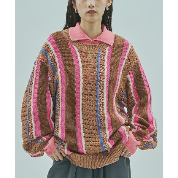 『セール実施中』ZOZO問い合わせ番号:100555096ショップ:ROSE BUD，ローズバッドブランド:ROSE BUD，ローズバッド商品名:(GENE HEAVENS)MULTI COLOR KNITカテゴリ:トップス>ニット/...