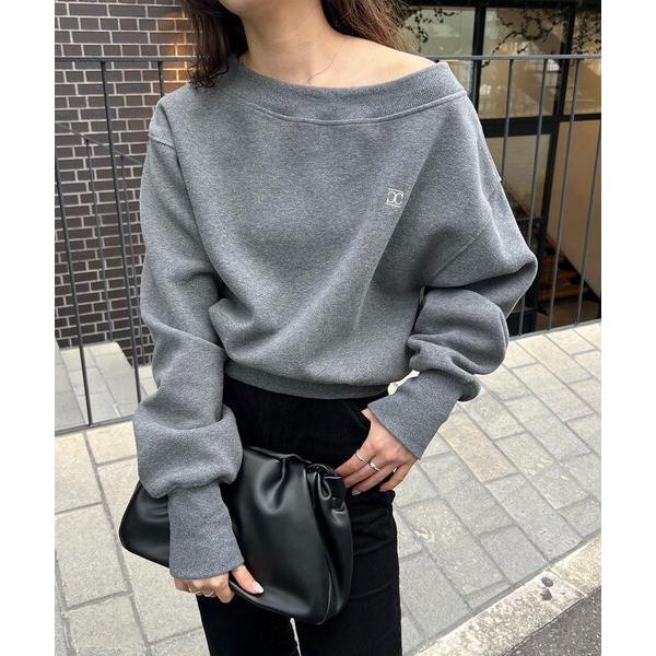 ZOZO問い合わせ番号:100585655ショップ:CAPRICIEUX LE'MAGE，カプリシュレマージュブランド:CAPRICIEUX LE'MAGE，カプリシューレマージュ商品名:1ポイントボンディングスウェットカテゴリ:トップス&...