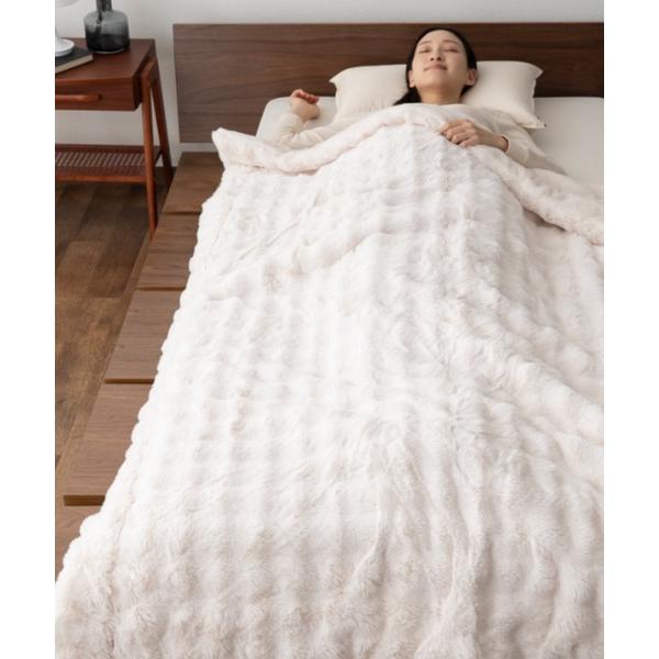 『タイムセール実施中』ZOZO問い合わせ番号:100585743ショップ:EMOOR，エムールブランド:EMOOR，エムール商品名:＋4℃ 2枚合わせポコポコ毛布 【エムールヒートプラス】 ふわふわタイプ/ダブルカテゴリ:インテリア>...