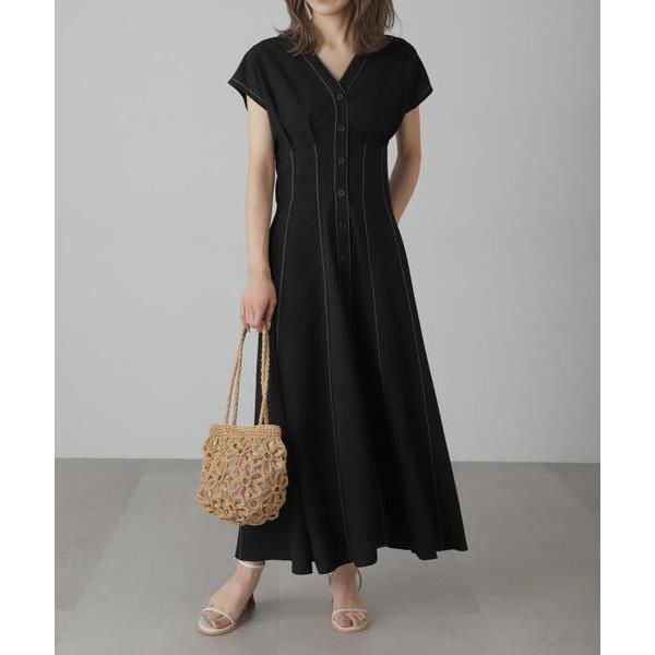 参考価格：8，690円発売時期：2024年06月コンディション：A（使用感なし）数回使用した程度で使用感が感じられないアイテム参考商品名：【3サイズ展開XS-M】ウエストシェイプ配色ステッチワンピース【低身長サイズ有】参考品番：131-42...