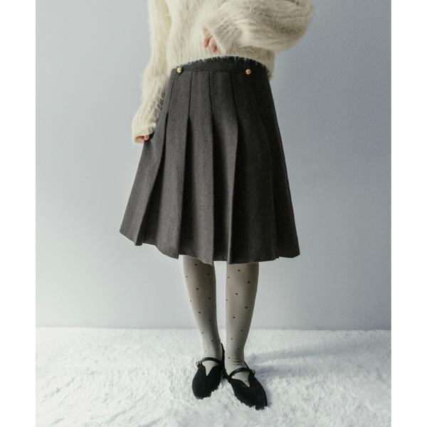 『タイムセール実施中』ZOZO問い合わせ番号:100617683ショップ:by muni:r，バイ ムニールブランド:on:nue，オンニュ商品名:【on:nue】[着用動画あり！/3色展開]ニットプリーツミディ丈スカートカテゴリ:スカート...