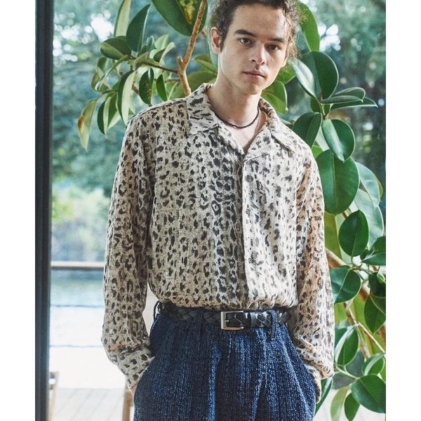 ZOZO問い合わせ番号:100617848ショップ:CJ Div.，シージェイディビジョンブランド:Casper John，キャスパージョン商品名:Leopard knit shirts/レオパードニットシャツカテゴリ:トップス>シャ...