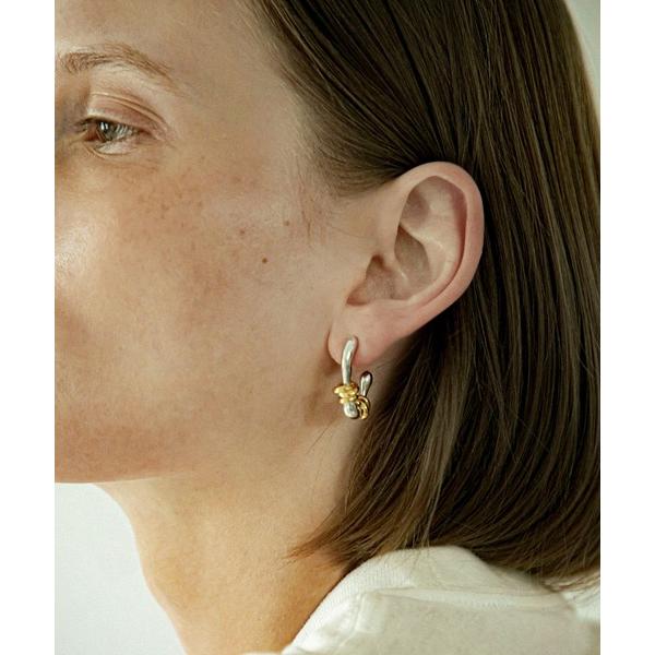 ※このアイテムは返品・交換対象外商品です。ZOZO問い合わせ番号:100618801ショップ:CASSELINI，キャセリーニブランド:LAPUIS，ラピュイ商品名:LAPUIS(ラピュイ) Flow Coil pierced earrin...