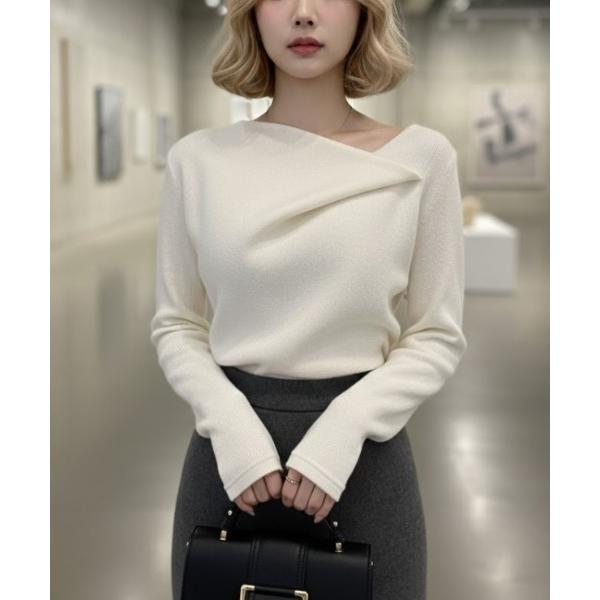 『タイムセール実施中』ZOZO問い合わせ番号:100619184ショップ:ANAP，アナップブランド:cammie，キャミー商品名:デザインニットトップスカテゴリ:トップス>ニット/セーターブランド品番:CA3-0928素材:ポリエス...