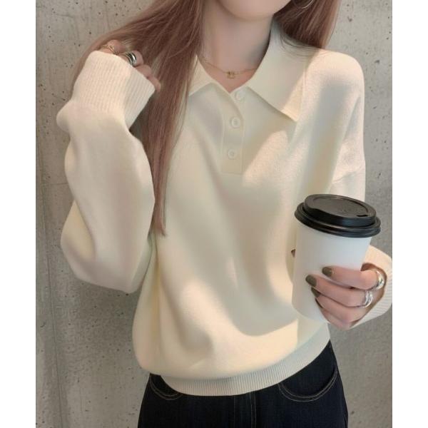 『タイムセール実施中』ZOZO問い合わせ番号:100619264ショップ:ANAP，アナップブランド:cammie，キャミー商品名:ポロカラーニットトップスカテゴリ:トップス>ニット/セーターブランド品番:CA3-0911素材:ポリエ...