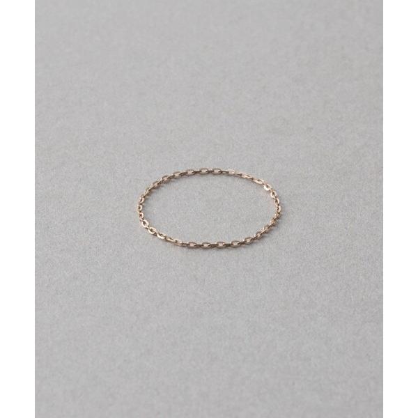 ZOZO問い合わせ番号:100650039ショップ:ete，エテブランド:ete，エテ商品名:[レイヤード] K18MPG ミラーカットチェーンリングカテゴリ:アクセサリー>リングブランド品番:610435素材:K18ミストピンクゴー...